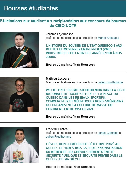 Actualités - Département des sciences humaines - UQTR